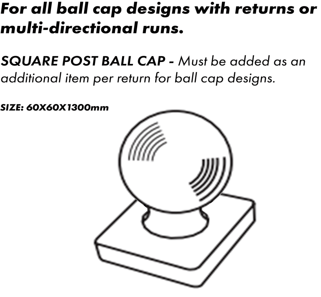 ColourFence Plain Brown Fence with Ball Caps | ColourFence