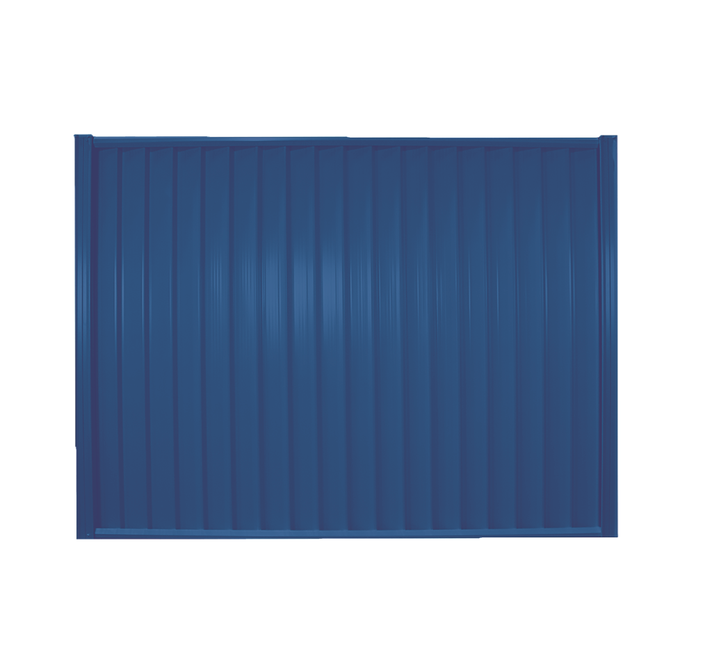 7.7ft-2.35M Wide Colourfence Maintenance Free 25YR Guarantee Blue 1.8m ...