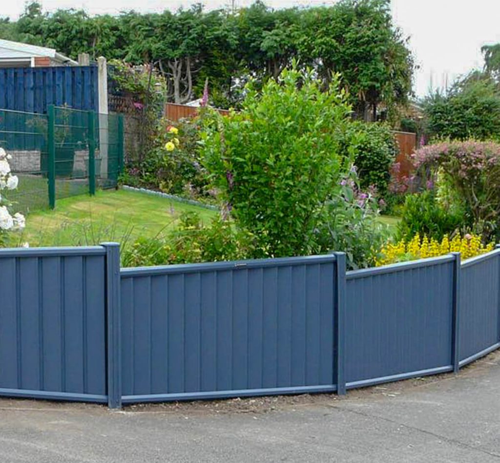 ColourFence Blue Fence with Ball Caps | ColourFence