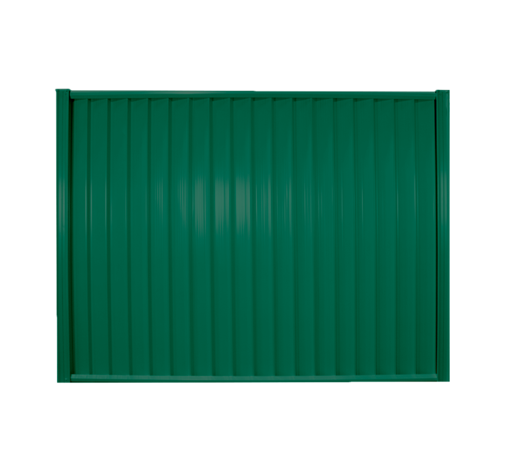 ColourFence Green Fence with Flat Caps | ColourFence