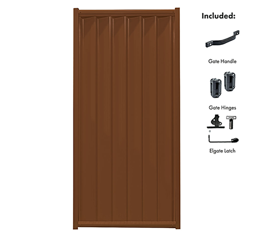 ColourFence Gate in Plain Brown | ColourFence Gates