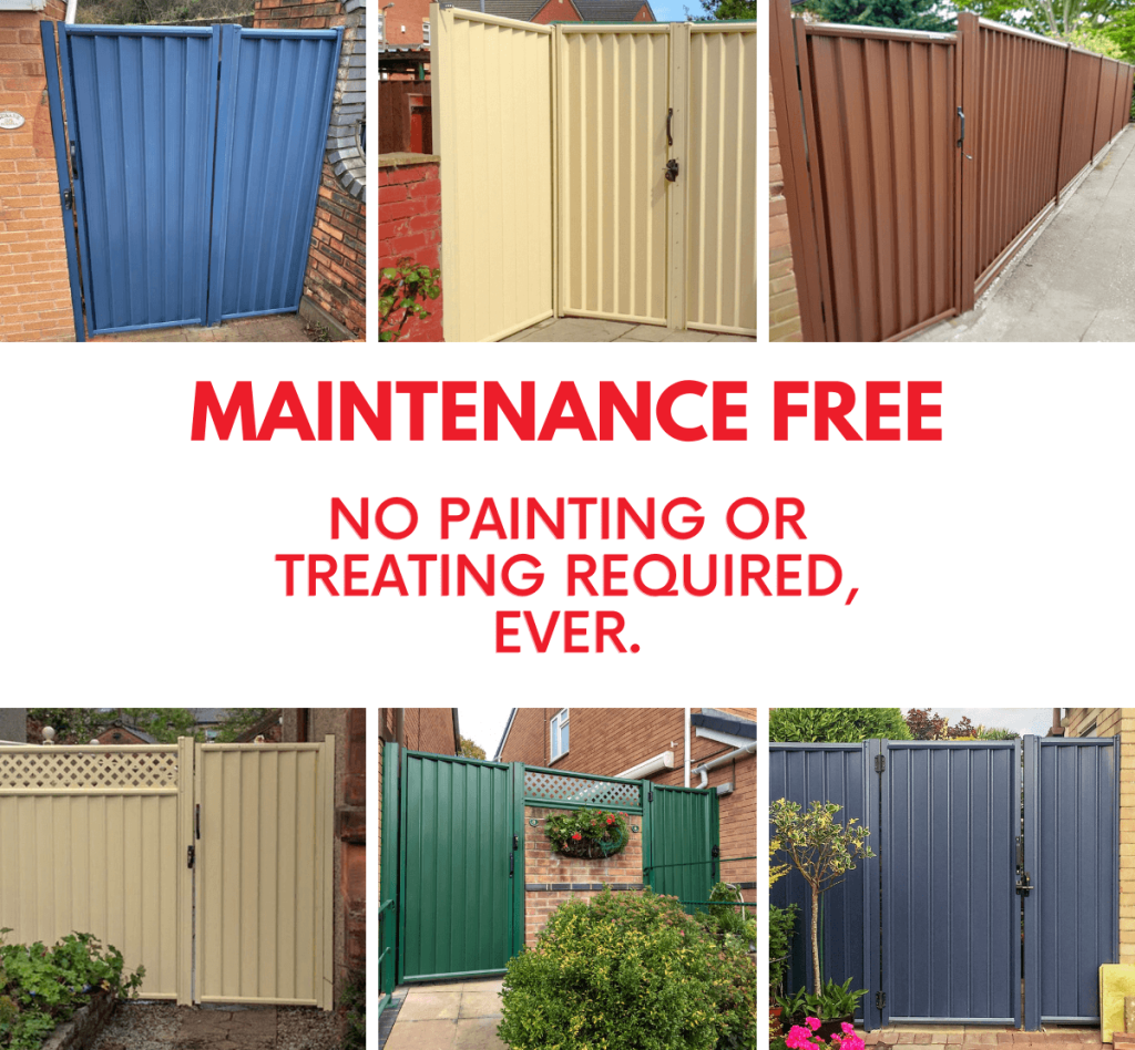 ColourFence Gate in Plain Brown | ColourFence Gates
